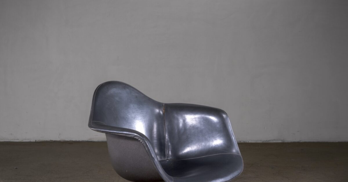 Rare black Eames armchair | Bloomberry