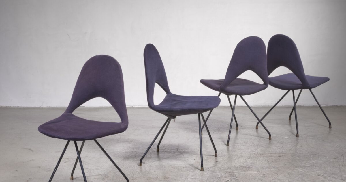 Set of 4 Gastone Rinaldi chairs for Rima | Bloomberry